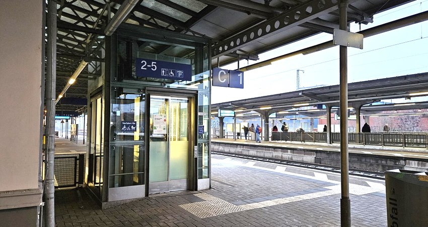 Bahnhof Lüneburg: Aufzug Gleis 1 wird ausgetauscht - vom 15. Januar bis ...