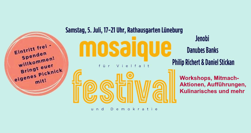 mosaique im Juli: Festival am 5. Juli 2025 - anschließend Sommerpause ...